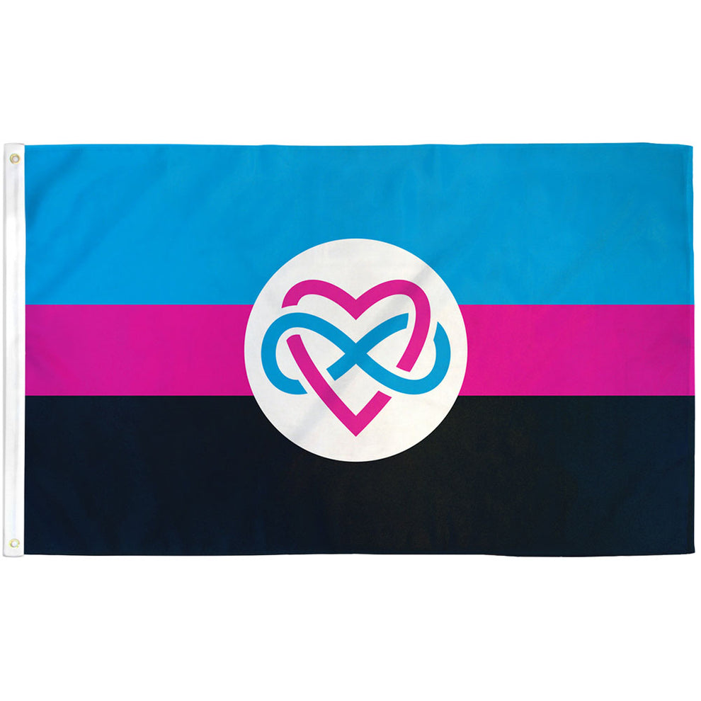 Polyamory Heart Flag 3x5ft | Rad Pride | You Shop We Donate