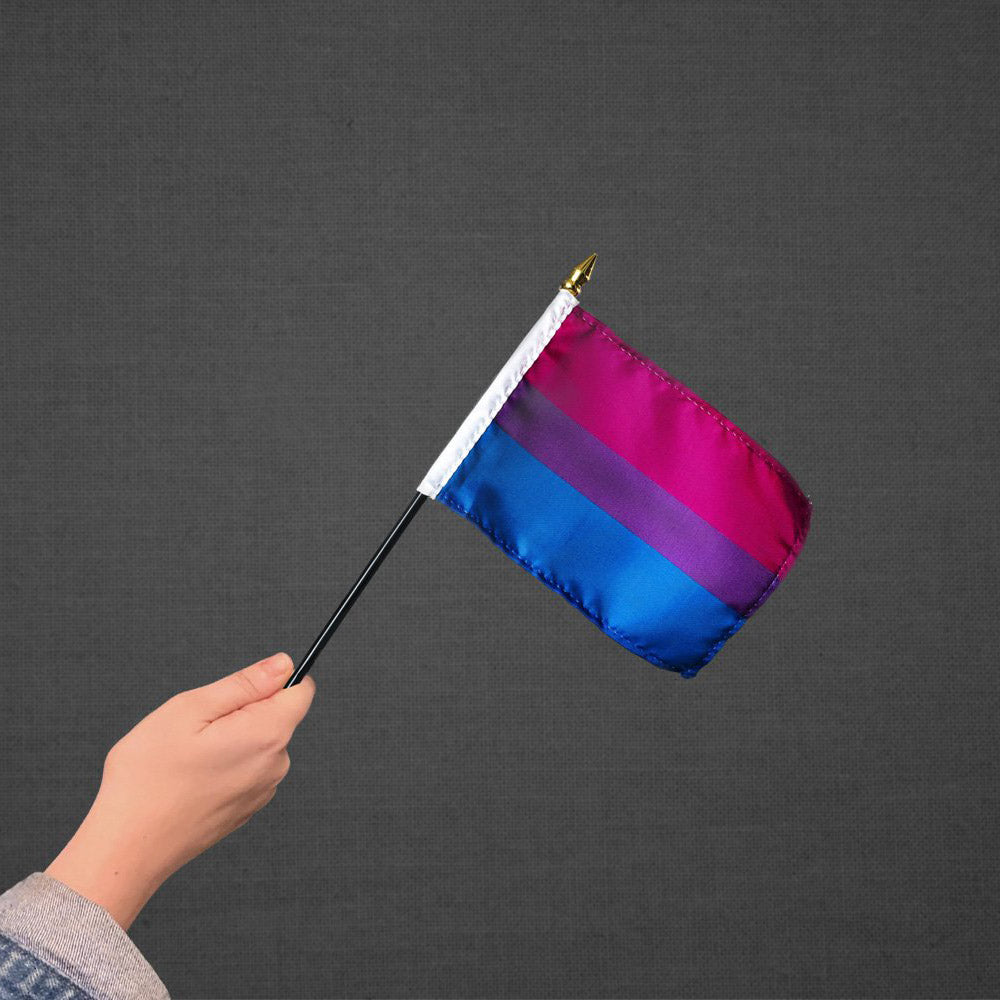 Bisexual Stick Flag 4x6in | Rad Pride | You Shop We Donate