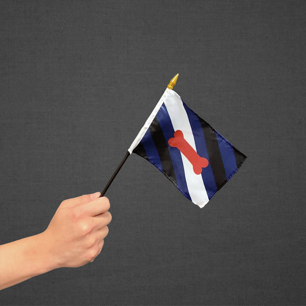 Puppy Pride Stick Flag 4x6in | Rad Pride | You Shop We Donate